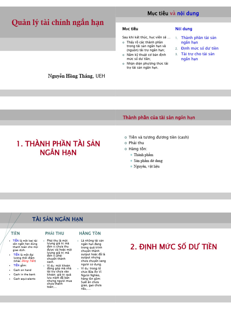 Qu N Lý Tài Chính NG NH N | PDF