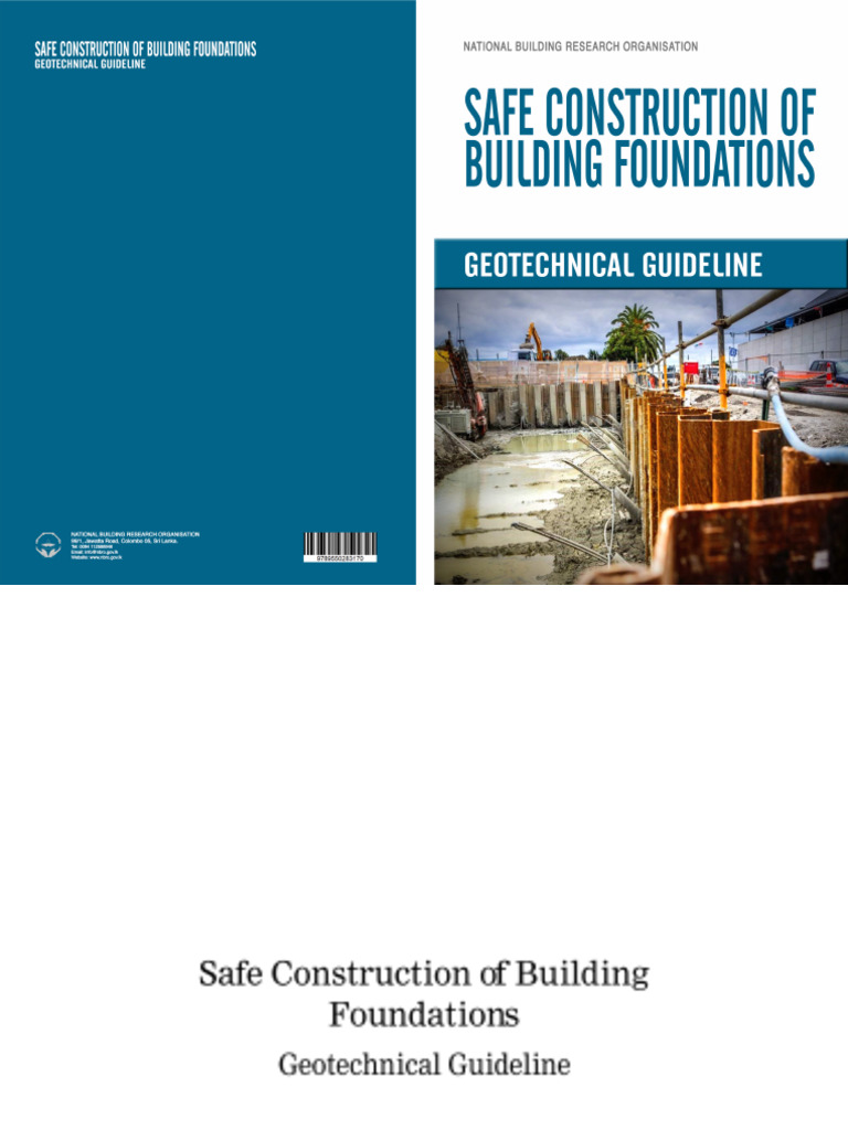 Safe Construction of Building Foundations Geotechnical Guidline | PDF | Deep Foundation ...