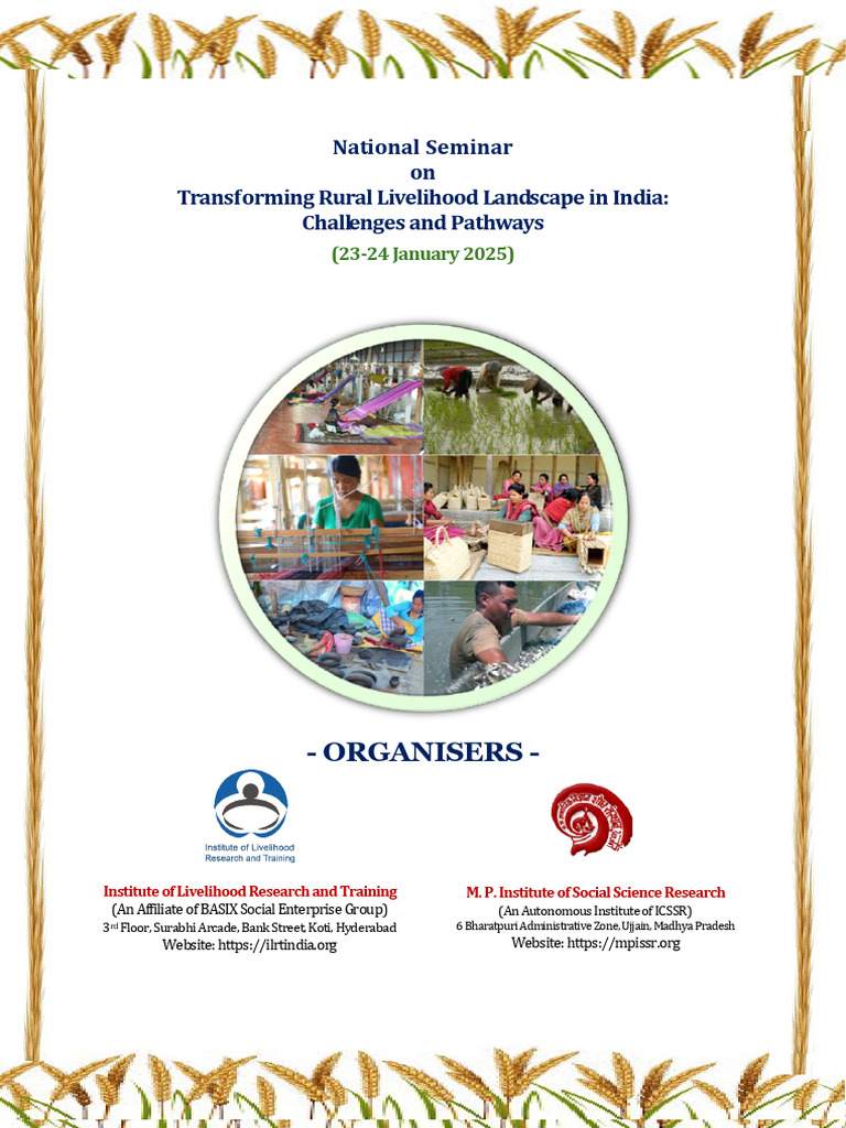 Transforming Rural Livelihoods Seminar | PDF | Sustainability ...