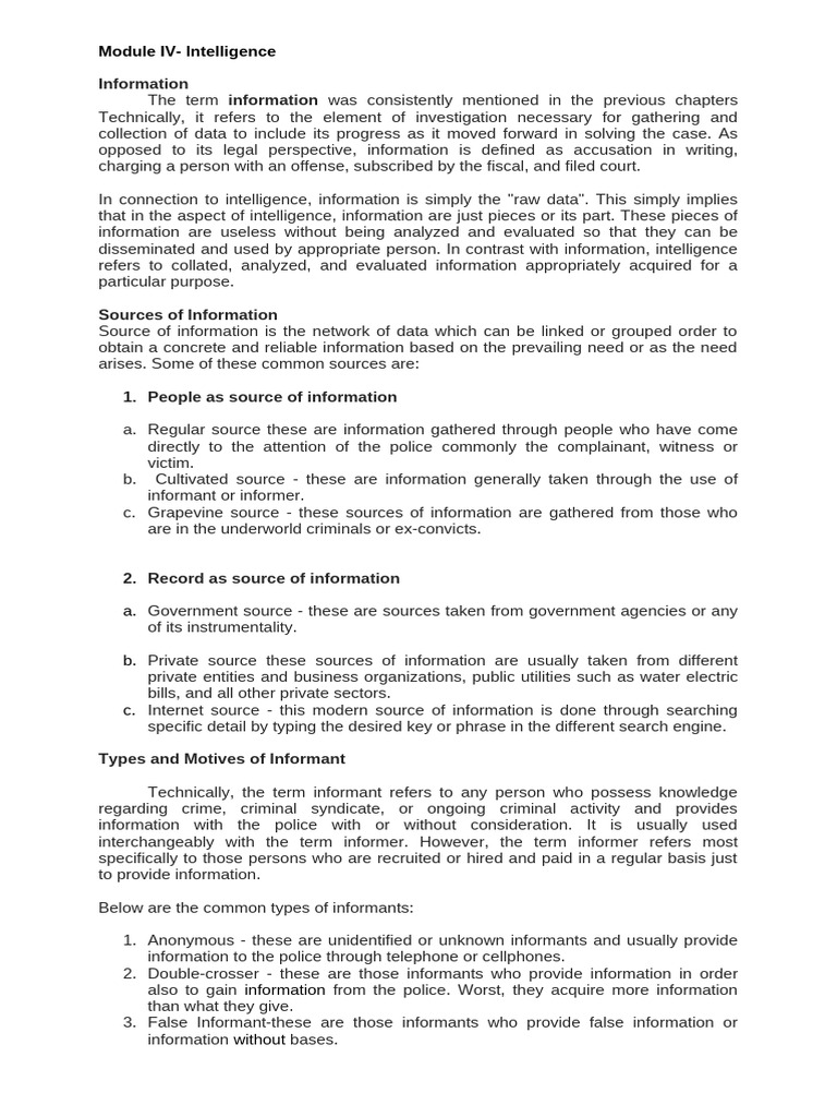 Intelligence | PDF | Counterintelligence | Cipher