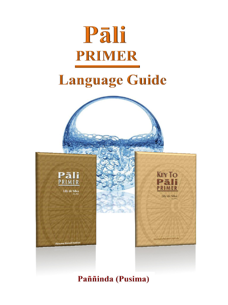 Pali Primer Language Guide Edited | PDF