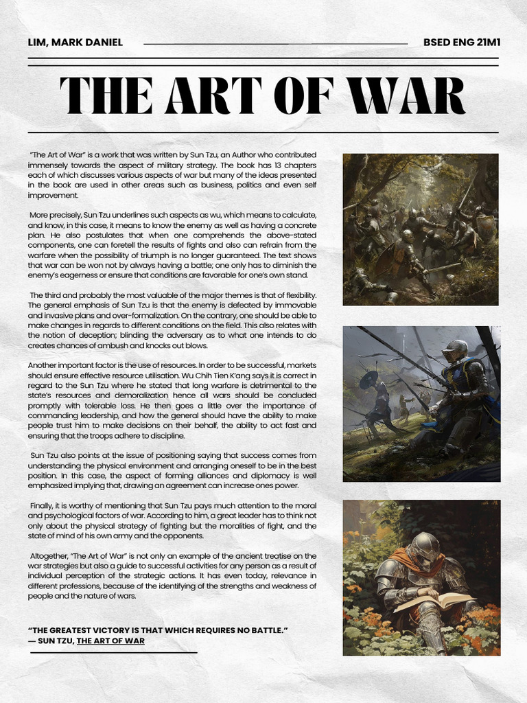 ART OF WAR | PDF | The Art Of War | Military