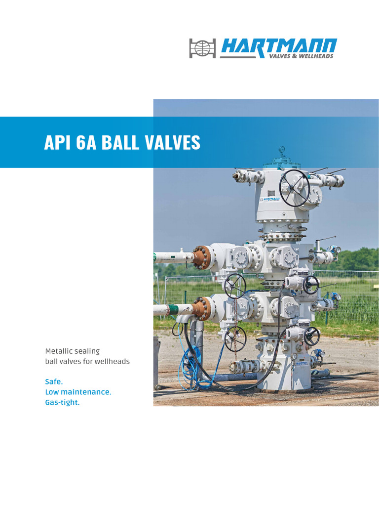 HARTMANN Ball Valves API 6A EN | PDF | Valve | Natural Gas