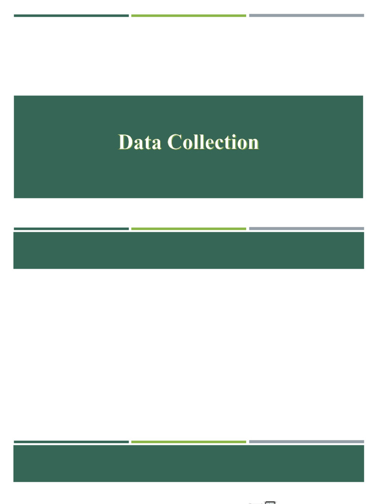 Week 2.2 Data Collection Methods | PDF | Data | Statistics