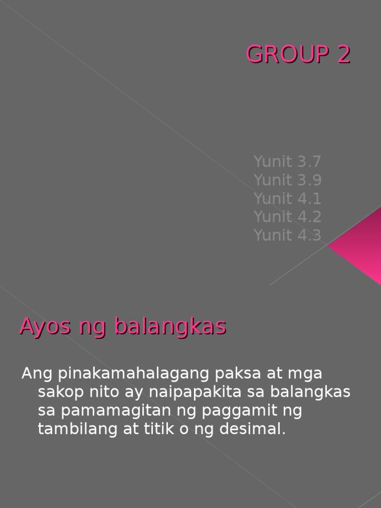 Ayos NG Balangkas | PDF