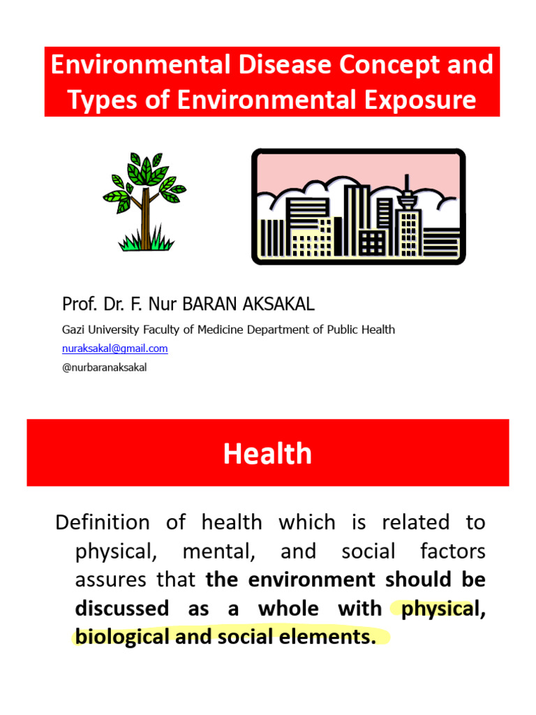 DI, ENG, 1. COM- Environmental Disease Concept and Types pf ...