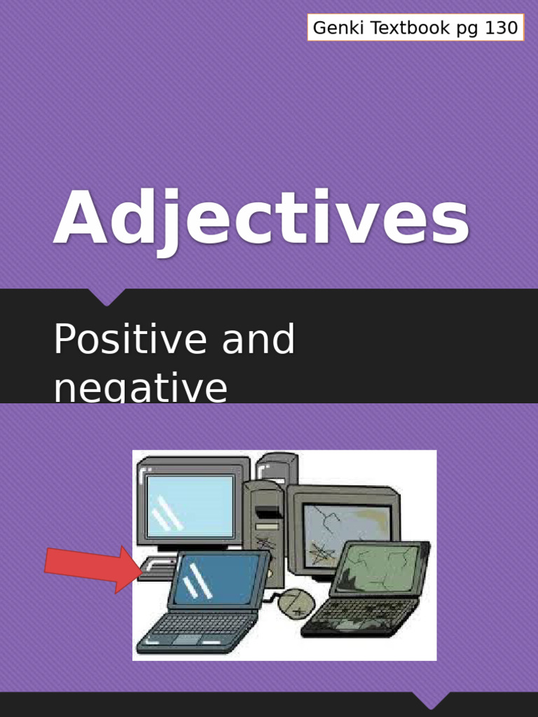 Adjectives Pos and Neg | PDF