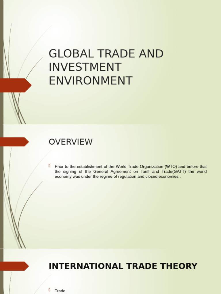 International Trade | PDF | Exports | Outsourcing