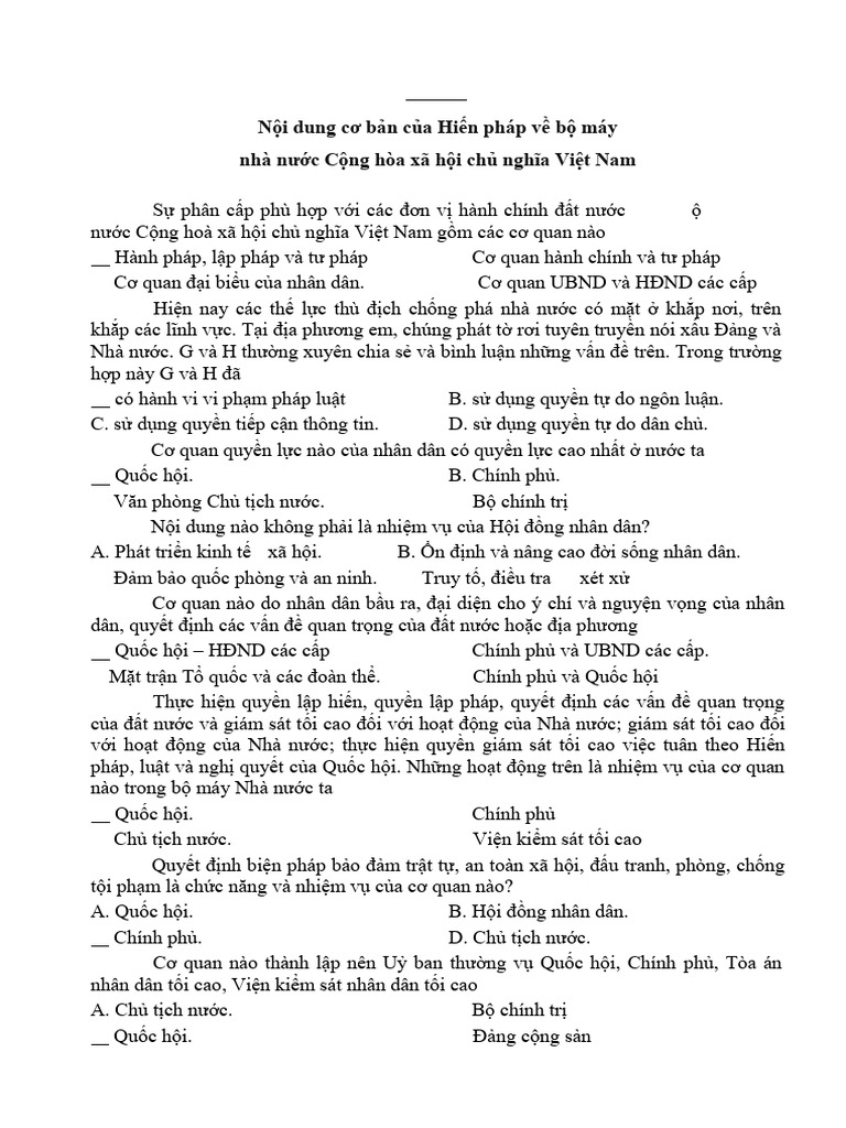 ÔN TẬP KTTX2 KHỐI 10 | PDF