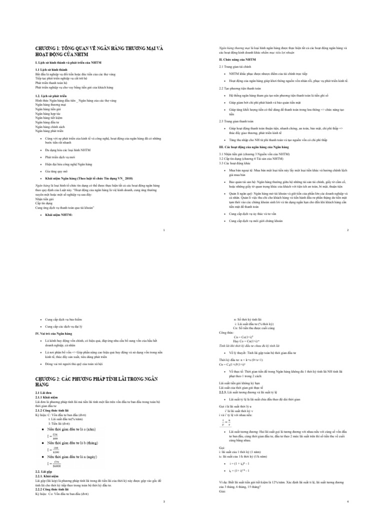 ĐỀ-CƯƠNG-NHTM | PDF