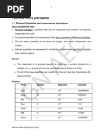 IGCSE Physics 0625 Formula Sheet | PDF