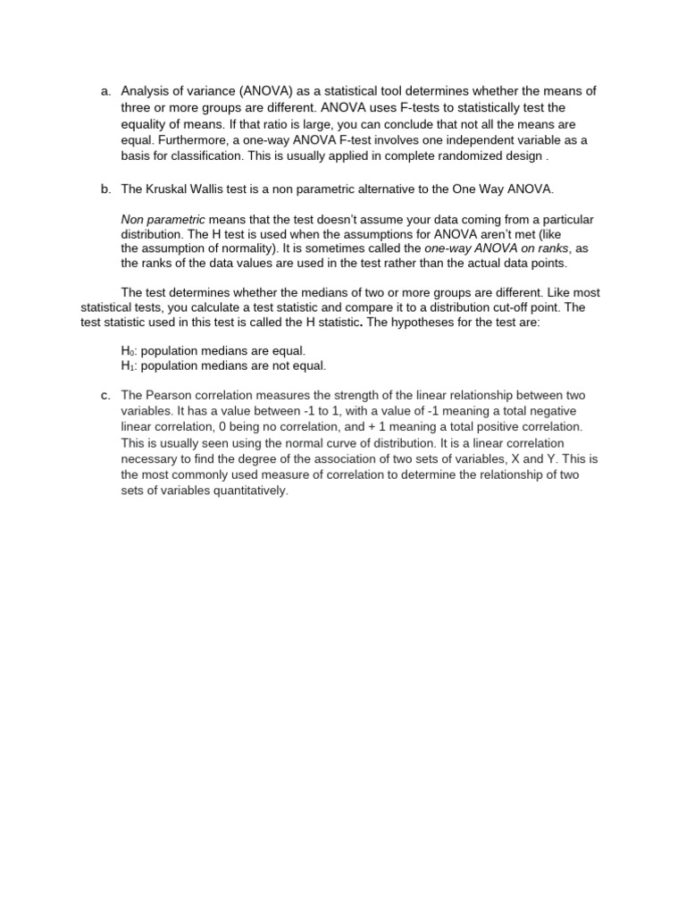 Analysis of variance | PDF