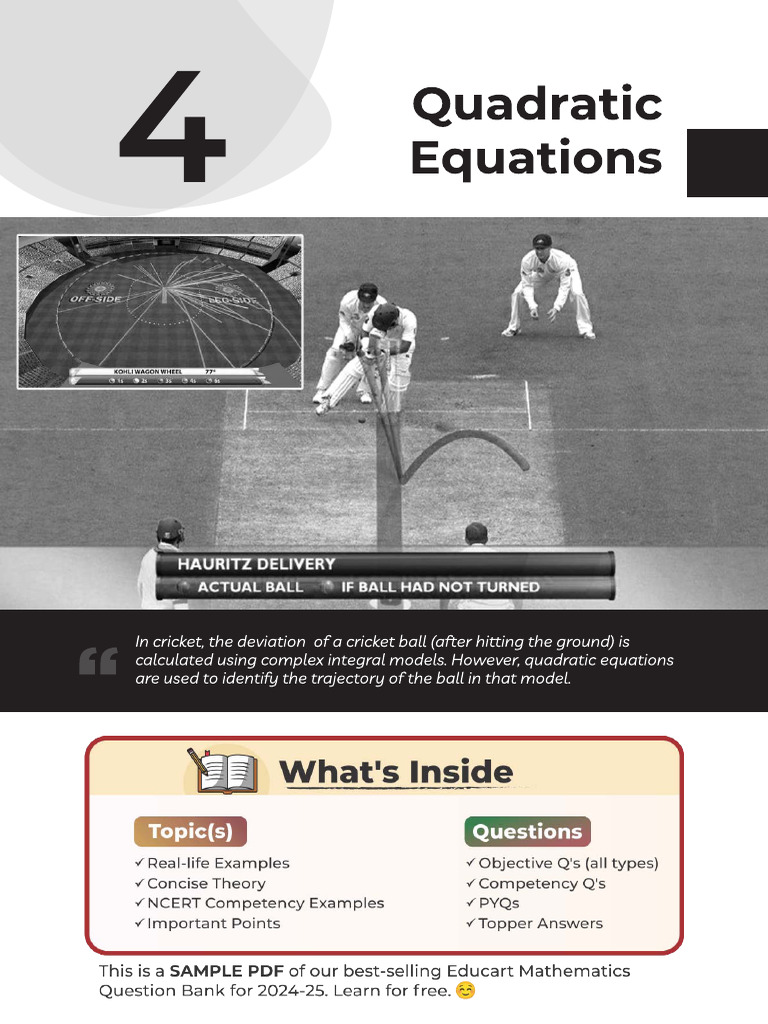 Quadratic Equations: Concepts & Applications | PDF | Quadratic Equation ...