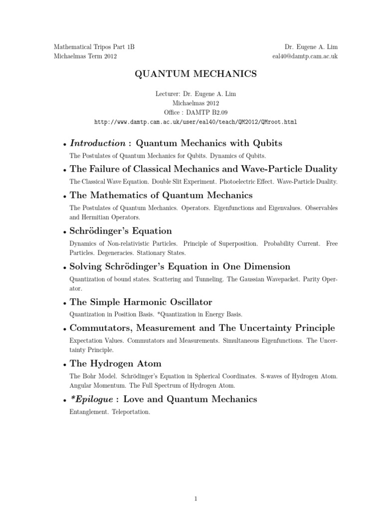 All Chapters | PDF | Waves | Quantum Mechanics