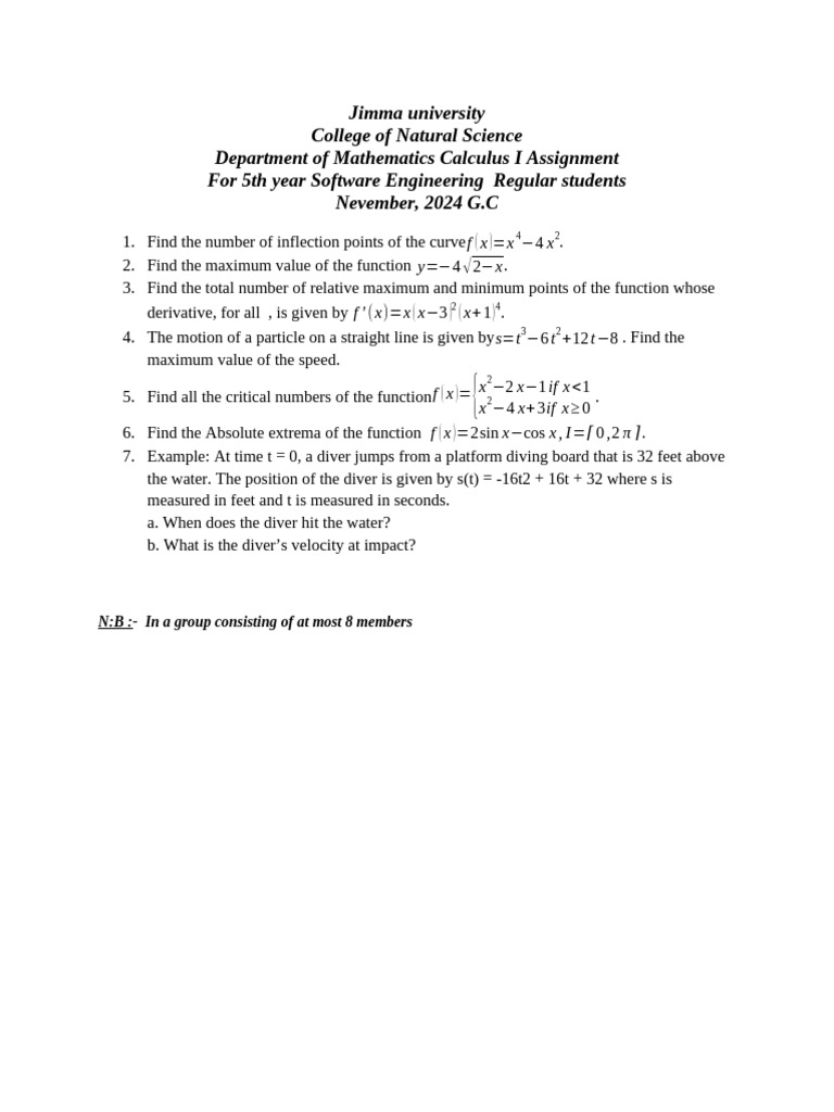 Assigment For SW Eng. Reg. Stu. | PDF