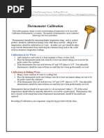 Calibrating Thermometers: Ice-Point Method | PDF | Thermometer ...