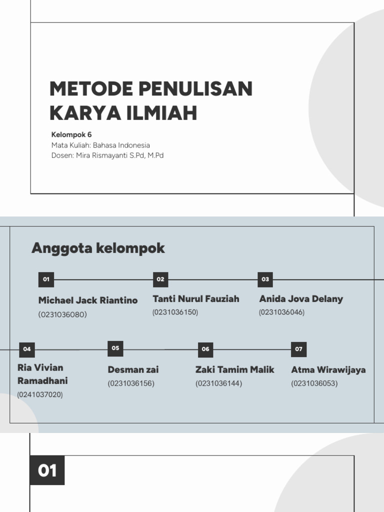 Metode Penulisan Karya Ilmiah | PDF