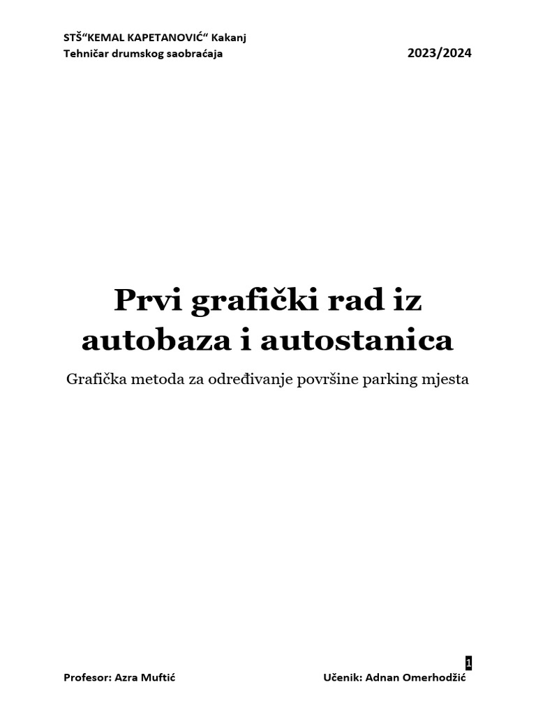 Prvi Grafički Rad Iz Autobaza | PDF