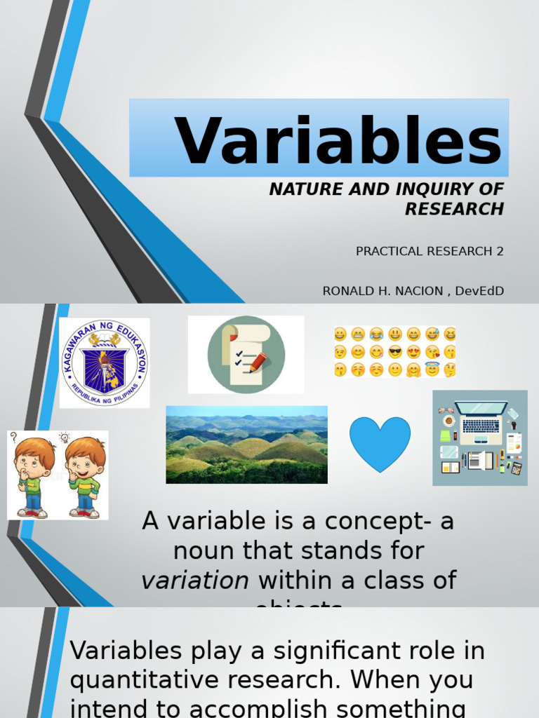 Research Variables Explained | PDF | Level Of Measurement | Categorical Variable