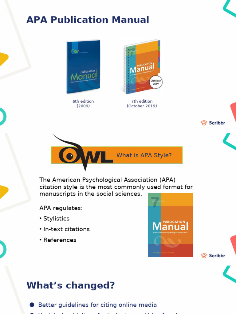 APA 7th Edition Guidelines Overview | PDF