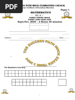 DOK 2025 Maths PP1 Enoch | PDF | Triangle | Angle