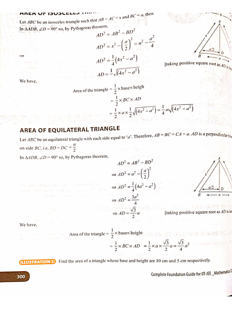 Herons Formula Class 9 Chand | PDF