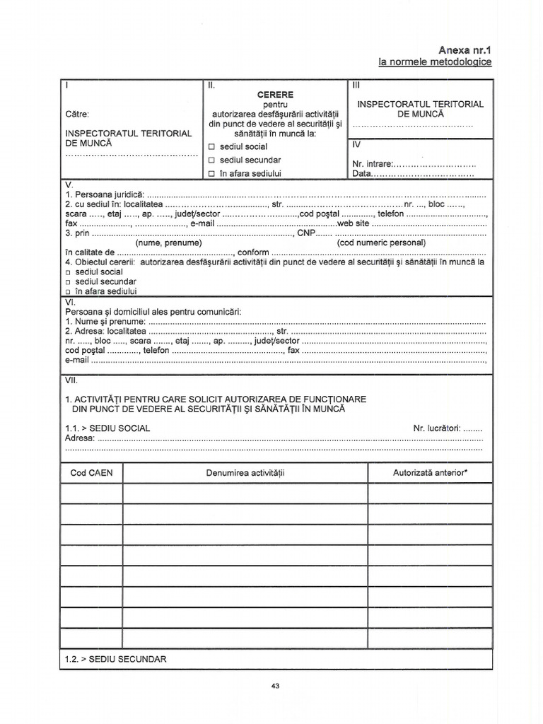 Formulare Autorizare | PDF