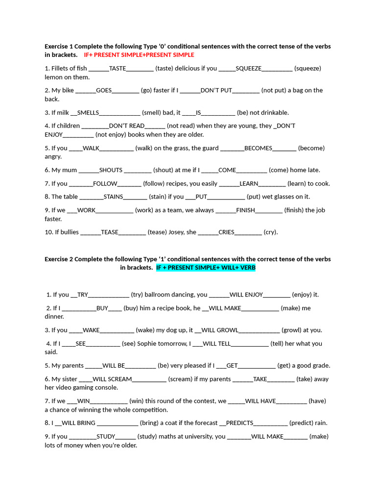 Conditionals 0 1 2 ODP | PDF | Language Mechanics | Syntax