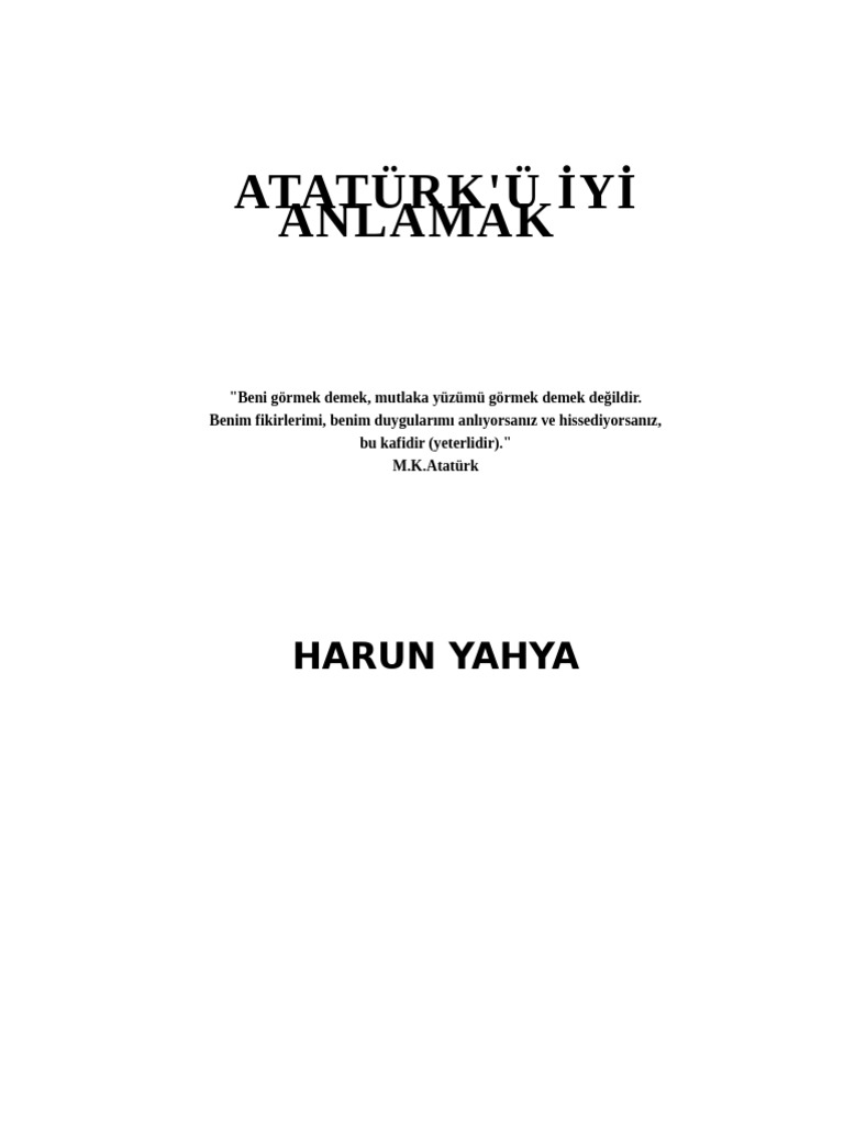 Ataturku Iyi Anlamak | PDF