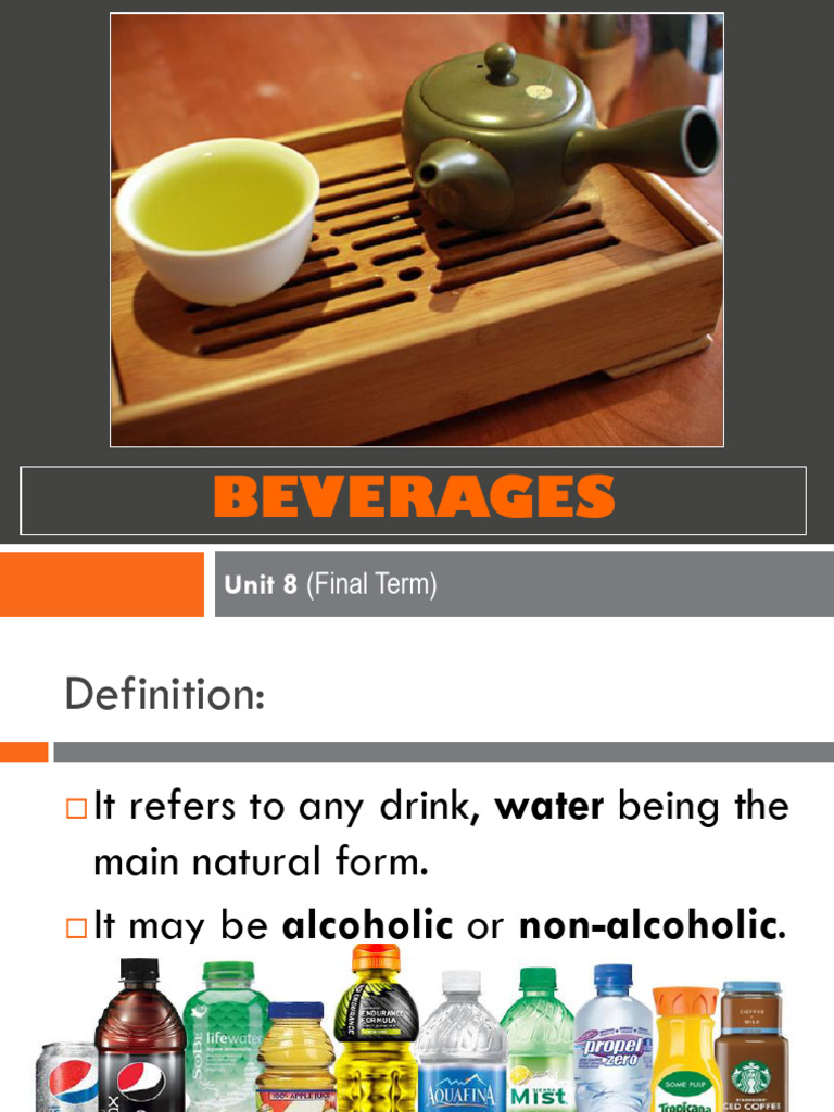 8 Beverages | PDF | Alcoholic Beverages | Coffee
