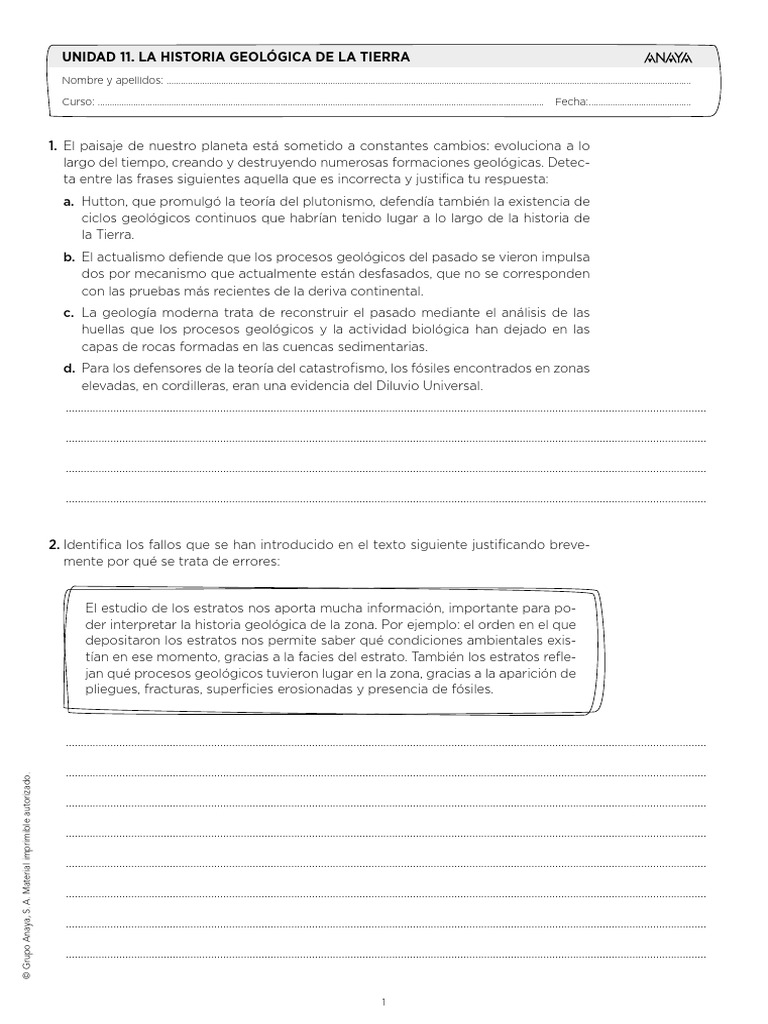 Et04470001 1bgca Ev11 | PDF | Geología | Fósil