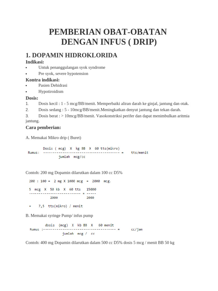 dosis obat | PDF