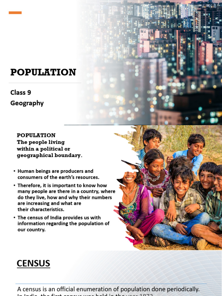PPT-for-CL-9-Ch-6-Population | PDF | Census | Population