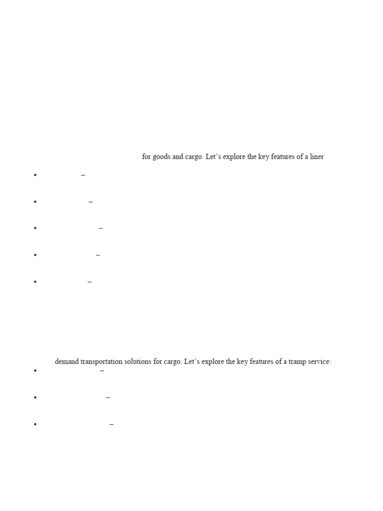 liner trade | PDF | Ships | Containerization