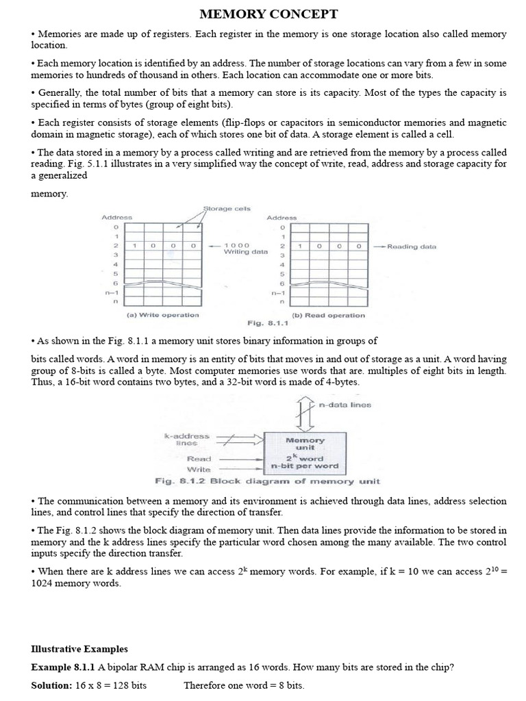 CO-UNIT-2 | PDF | Computer Data Storage | Random Access Memory