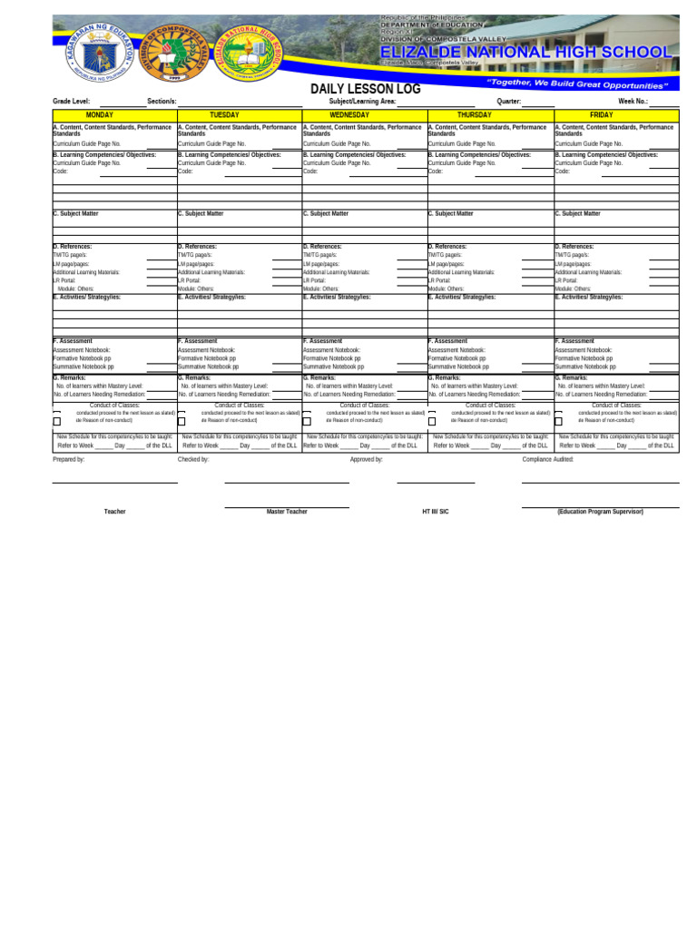 Dll New-Entrep 2020-2021 Quarter 1 | PDF | Curriculum | Learning