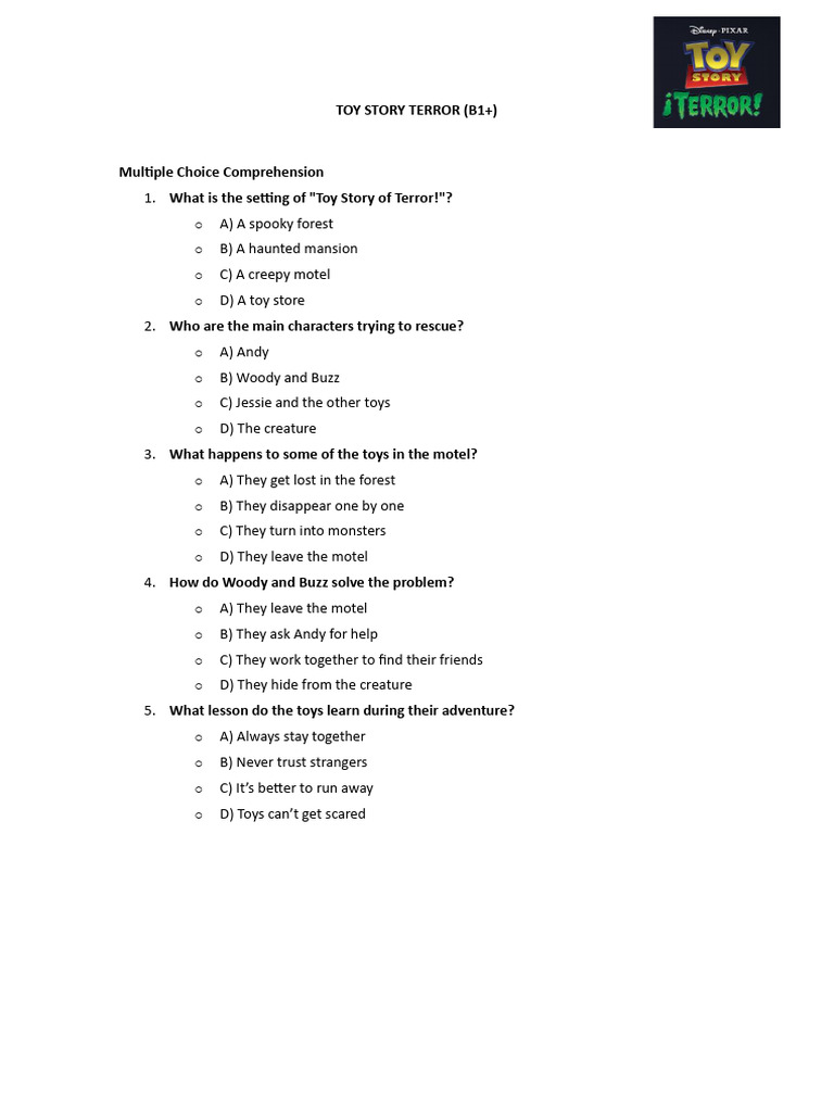 Toy Story Terror b1+ | PDF
