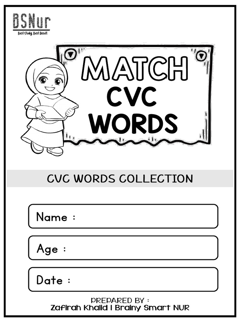 Match CVC Words FREE | PDF