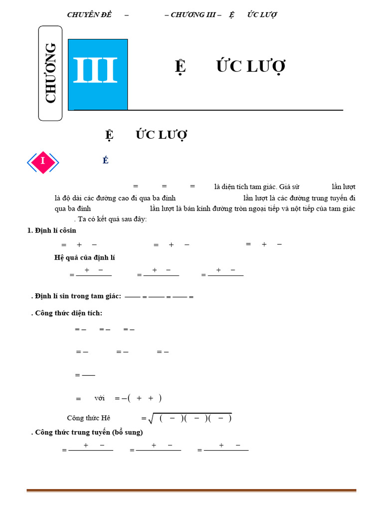 003.06.1 - Toan 10 - B6 - C3 - He Thuc Luong Trong Tam Giac - Tu Luan ...