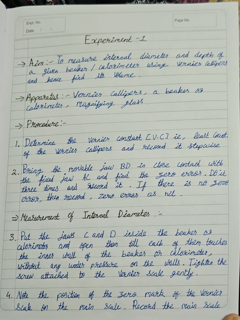 Physics experiment 1 | PDF