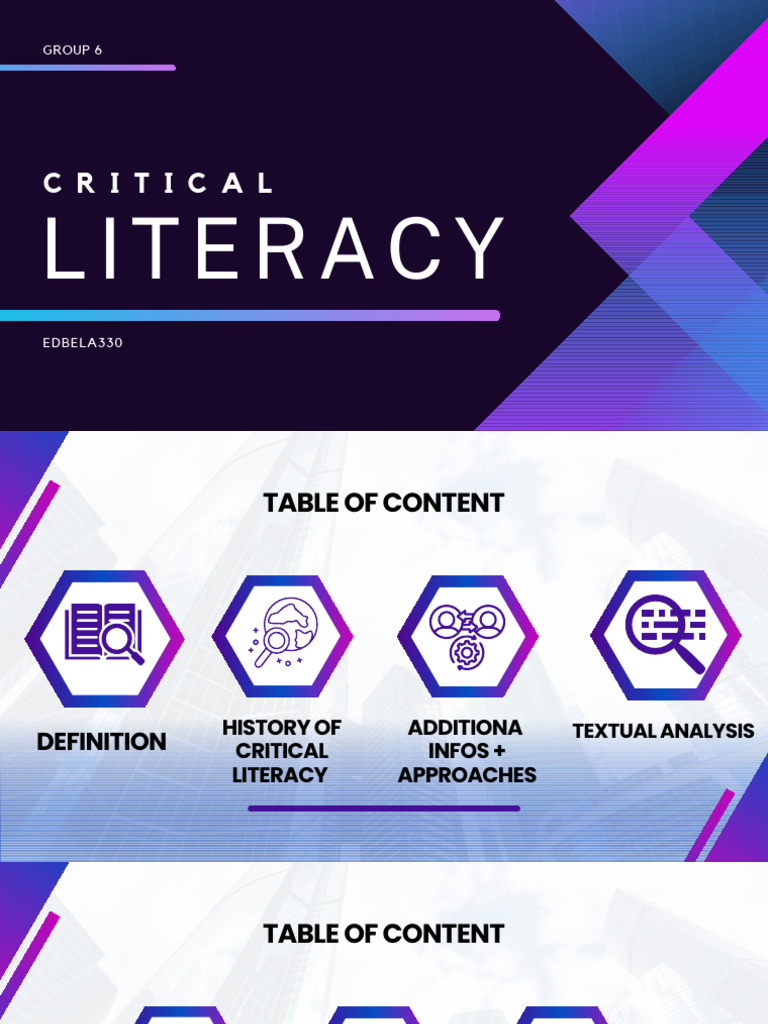 Understanding Critical Literacy Concepts | PDF | Literacy | Critical ...