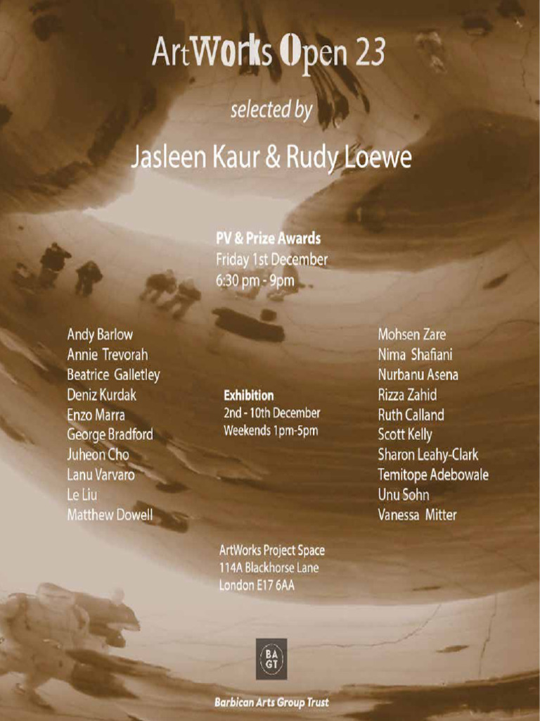 ArtWorks Open 2023: Artist Selections | PDF | Paintings | Drawing