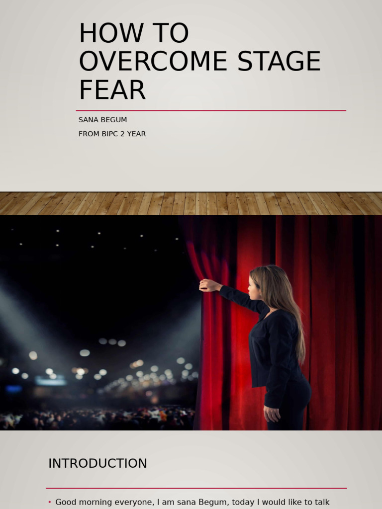 Stage Fear | PDF