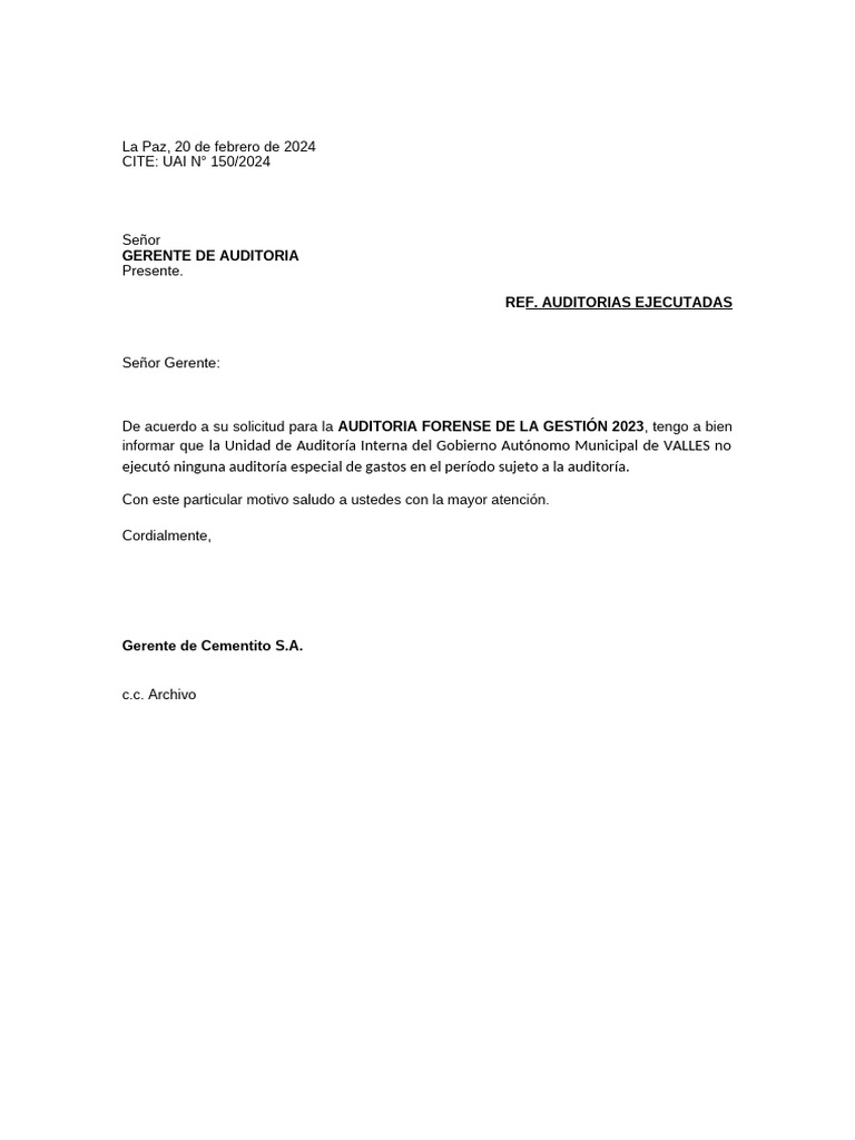 LPL 1-1 Carta Respuesta | PDF