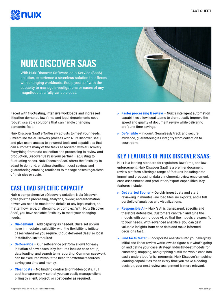 Discover SaaS Fact Sheet | PDF | Software As A Service | Artificial ...