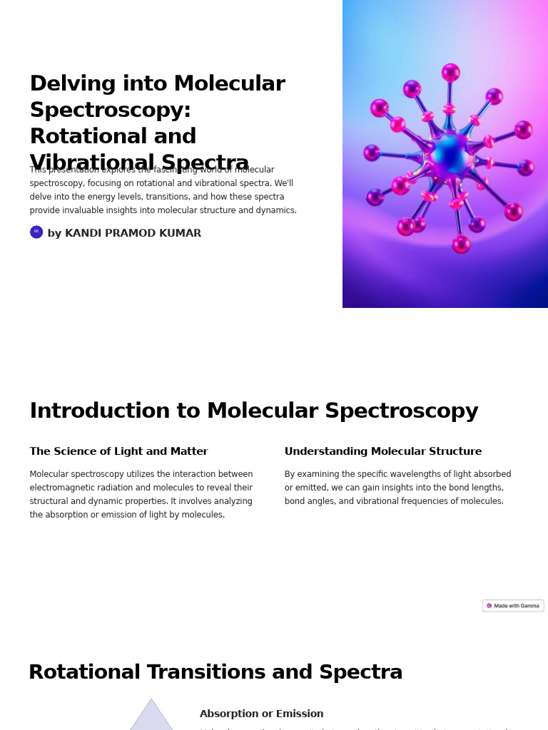 Delving Into Molecular Spectroscopy Rotational and Vibrational Spectra ...