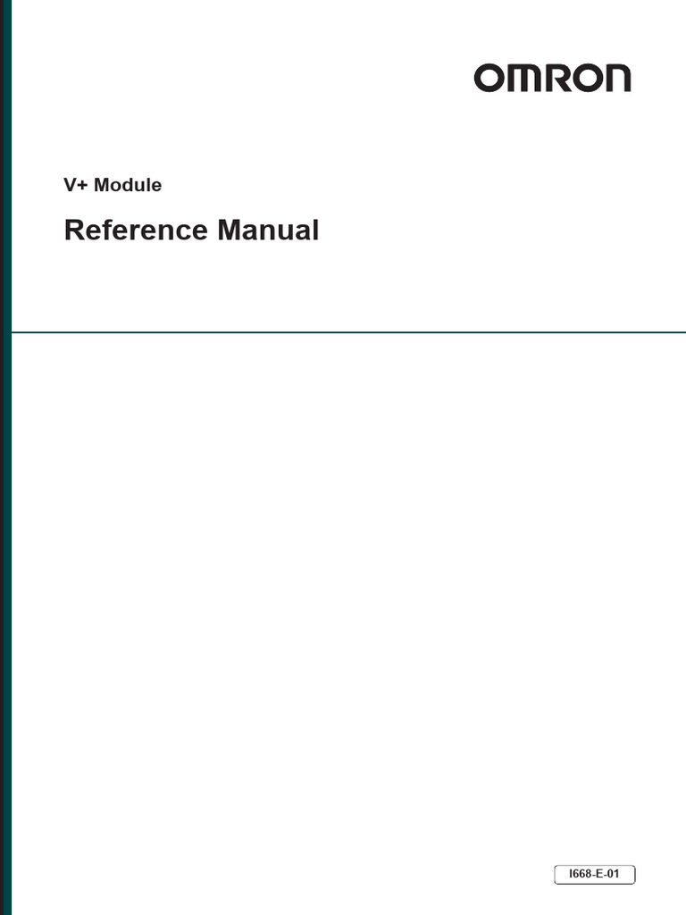 Reference Manual: V+ Module | PDF | Pointer (Computer Programming) | Parameter (Computer ...