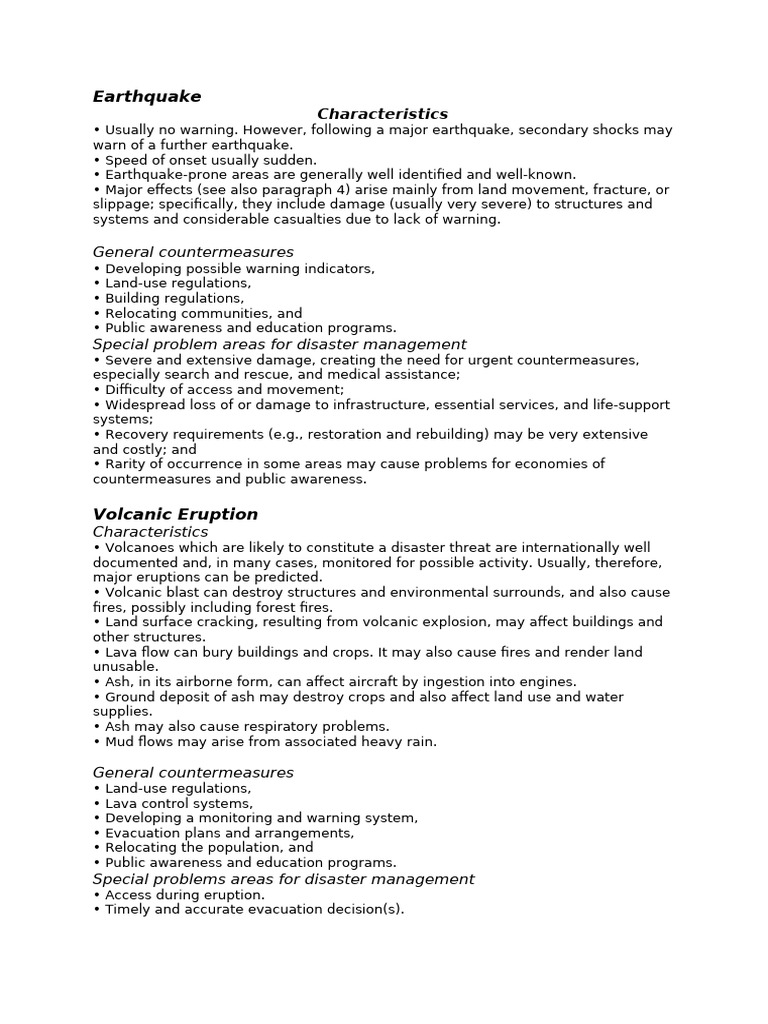 Unit 2 of Disaster Management Part 2 - Earth Quate, Cyclones, Etc | PDF ...