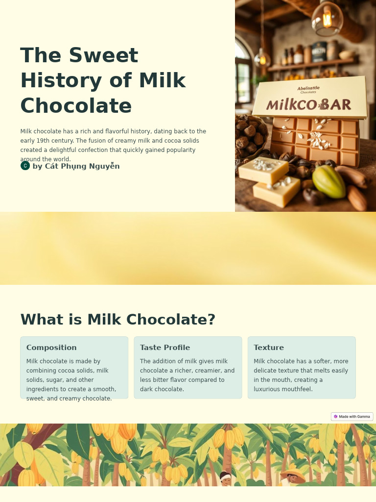 The Sweet History of Milk Chocolate | PDF | Chocolate | Types Of Chocolate