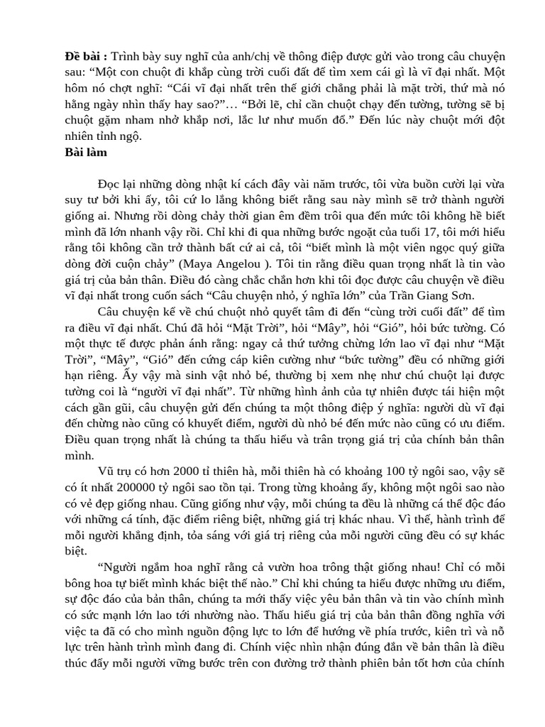 Bài Văn NLXH Tham KH o | PDF